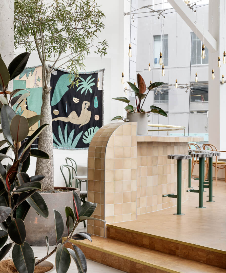 Leafé Cafe Newmarket | Commercial Design | Material Creative